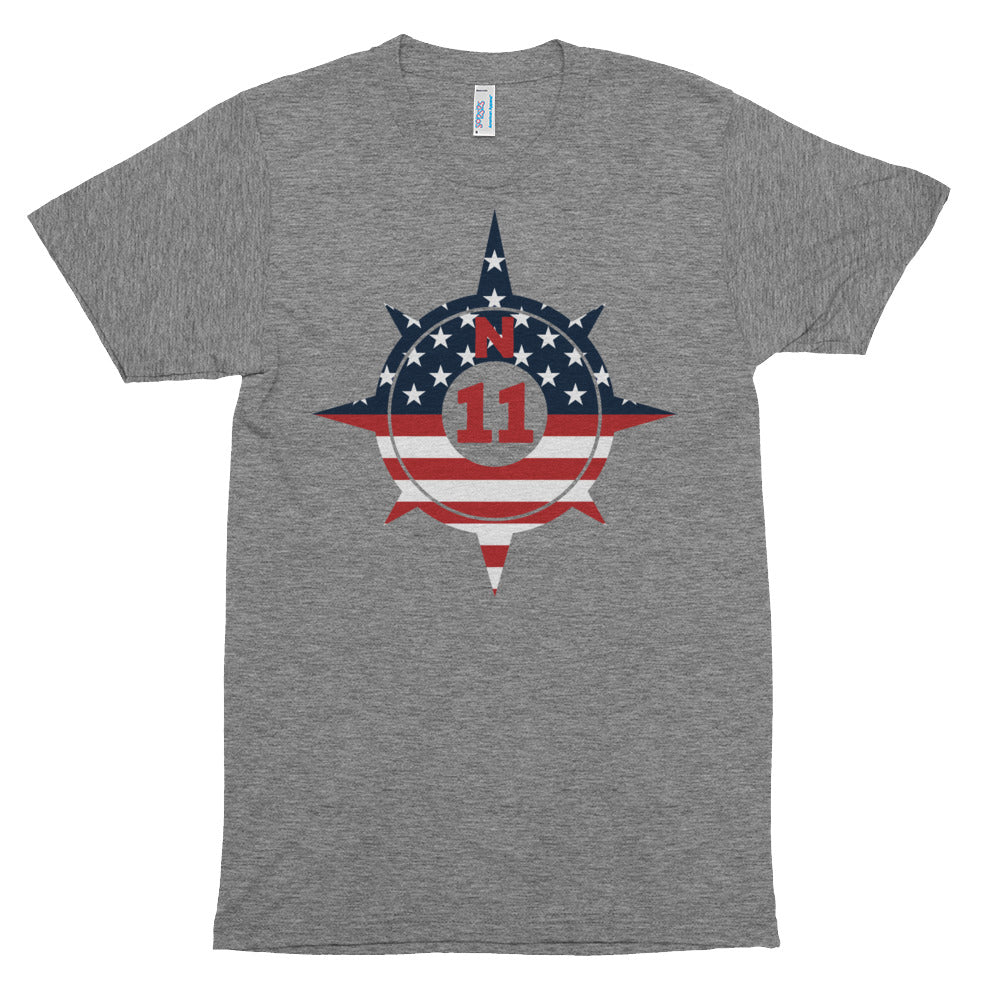Stars & Stripes Big Compass Tri-Blend T-Shirt – ElevenNorth Clothing Co.